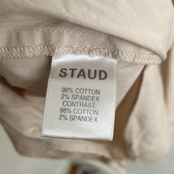 STAUD | Dresses | Staud Womens Scoop Neck Mini Dress Size L Creamwhite ...